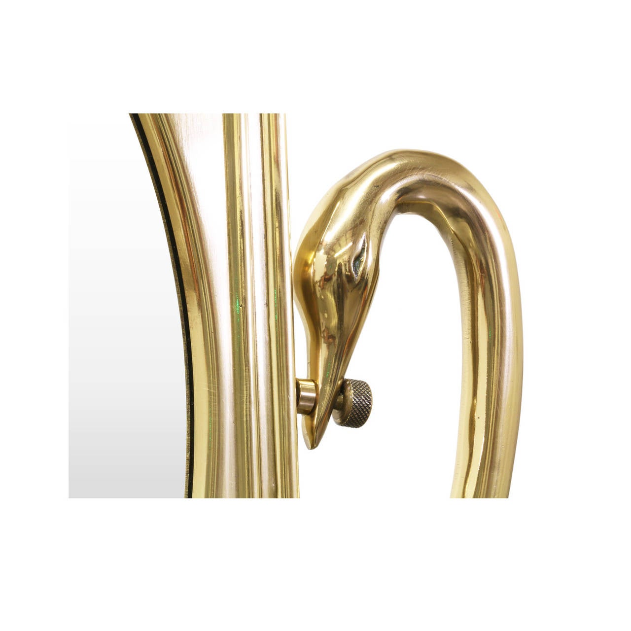 Vintage Brass Swan Vanity Mirror For Sale at 1stDibs | vintage brass ...