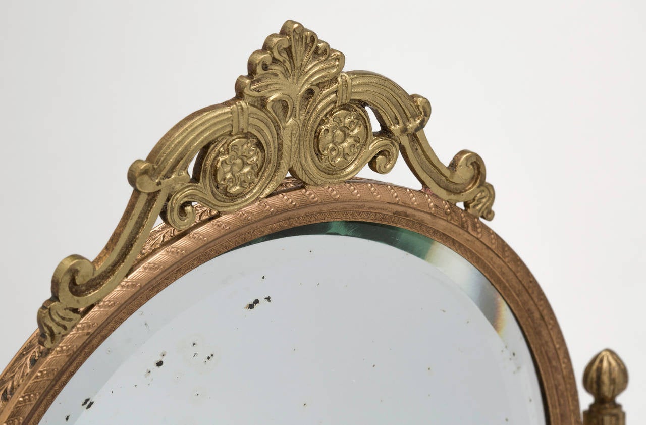 Bronze Griffin Vanity Table Mirror at 1stDibs