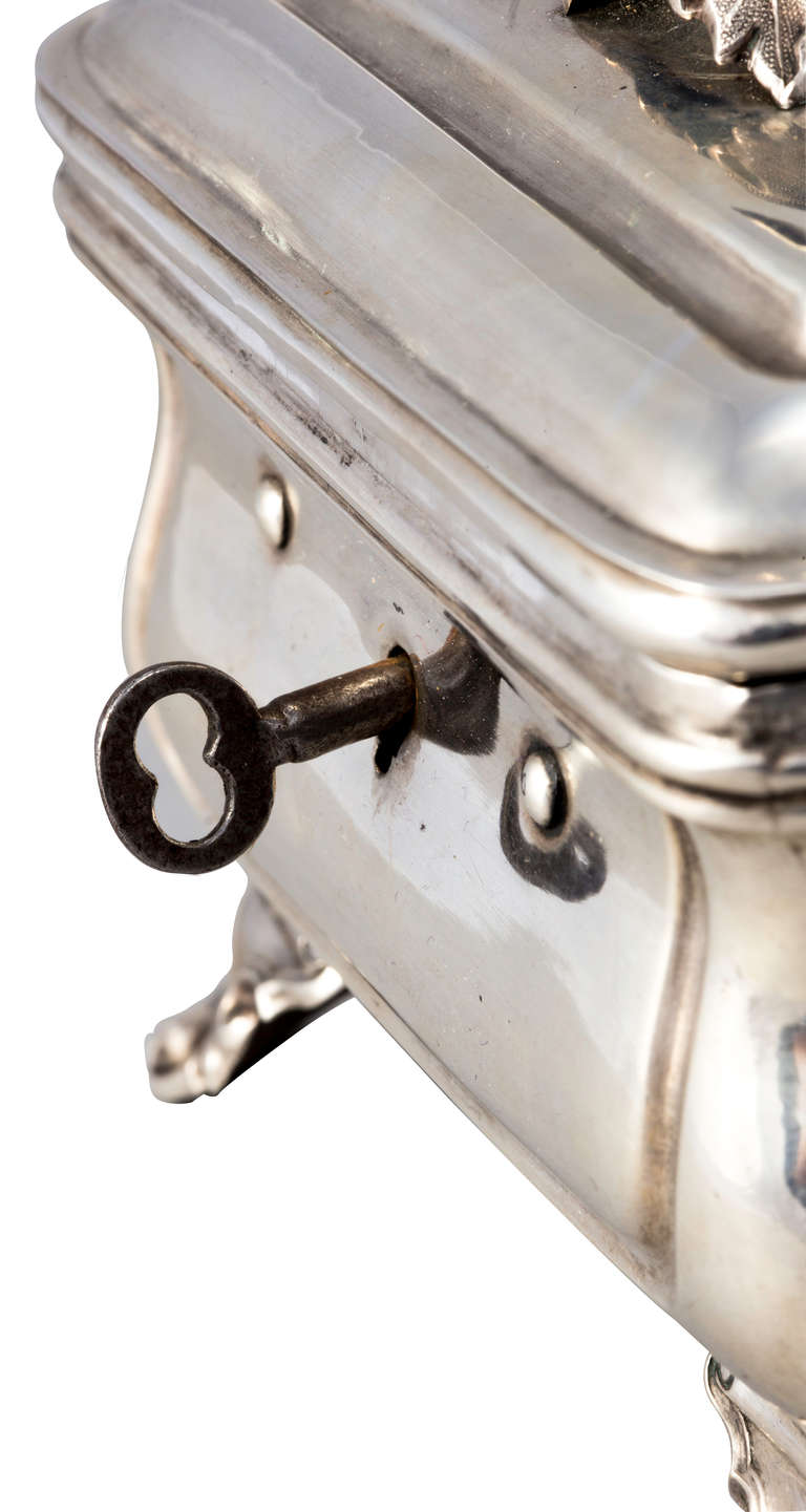 19th c. Continental Silver Sugar Box at 1stDibs | antique sugar box