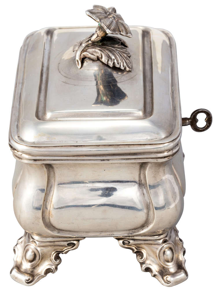 19th c. Continental Silver Sugar Box at 1stDibs | antique sugar box