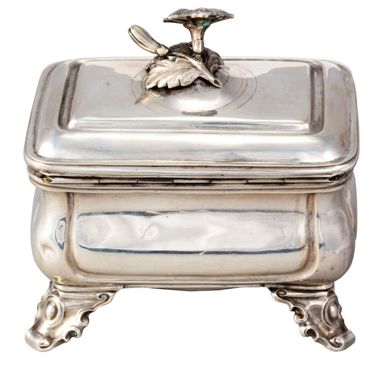 19th c. Continental Silver Sugar Box at 1stDibs | antique sugar box