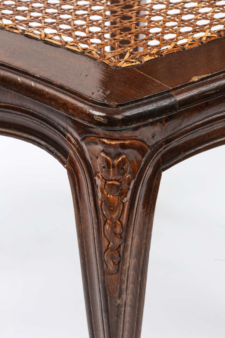 Set of 4 Country French Cane Chairs at 1stDibs