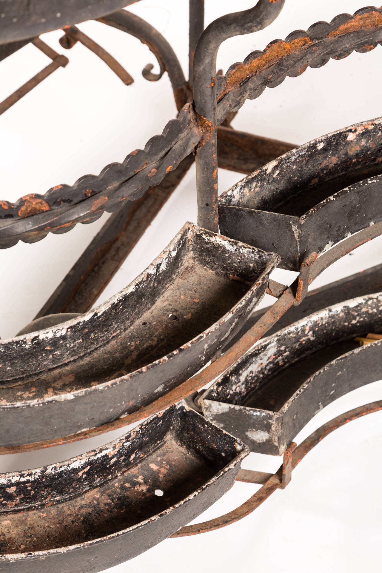 Rare, 1860s Victorian Iron Orchid Table For Sale at 1stDibs
