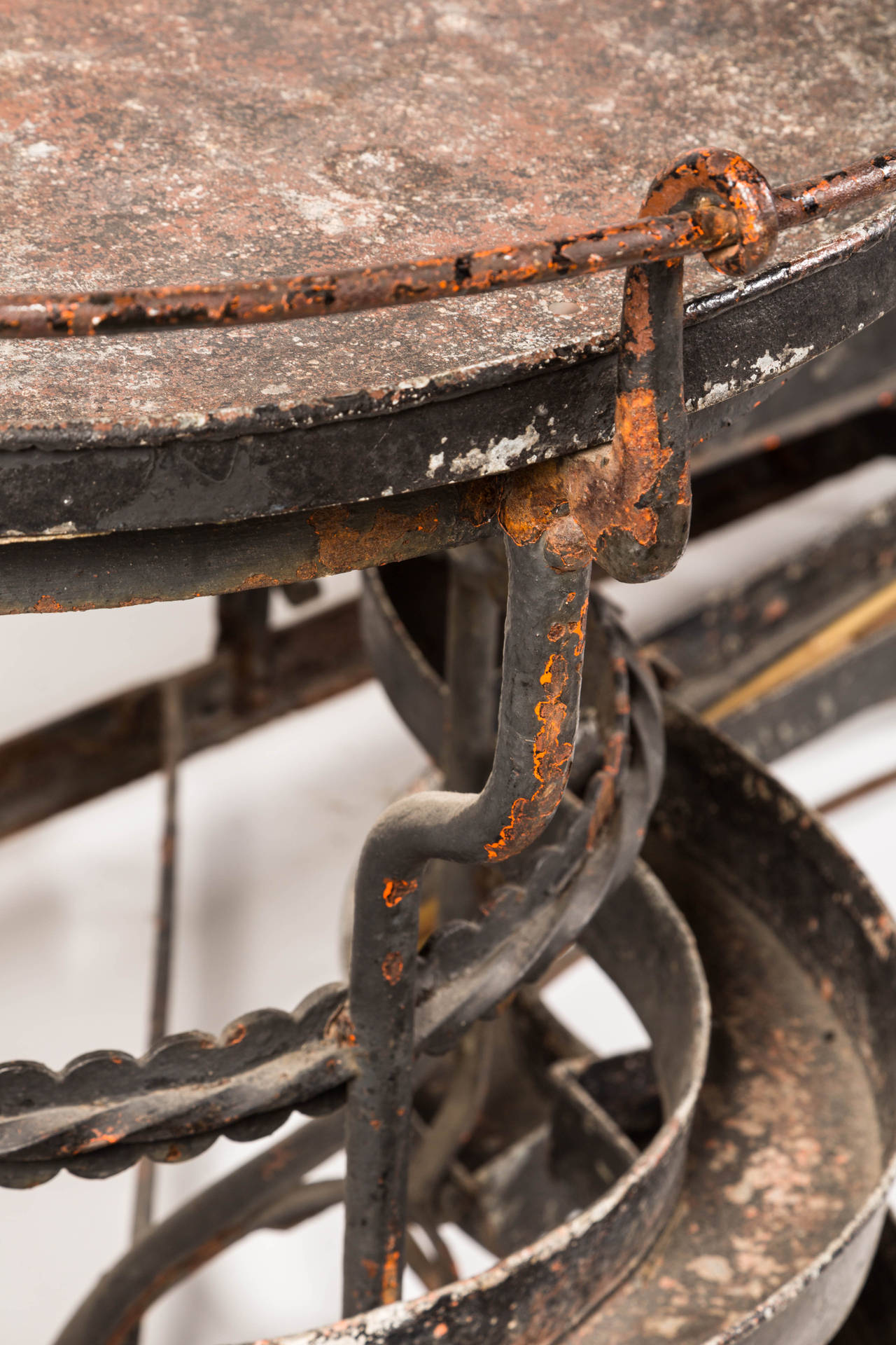 Rare, 1860s Victorian Iron Orchid Table For Sale at 1stDibs