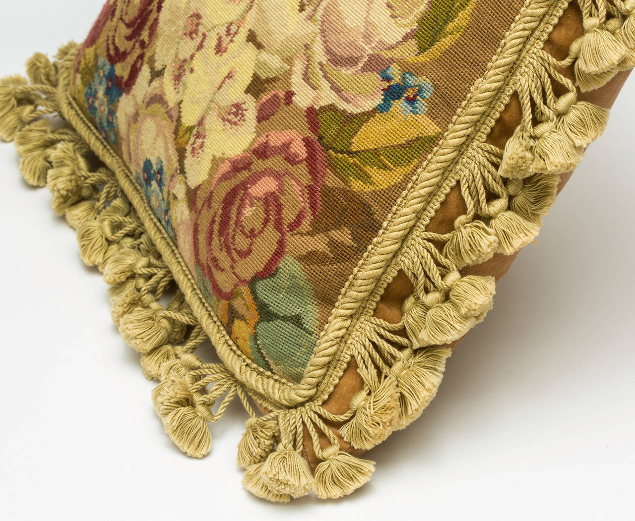 Pair of Needlepoint Pillows at 1stdibs