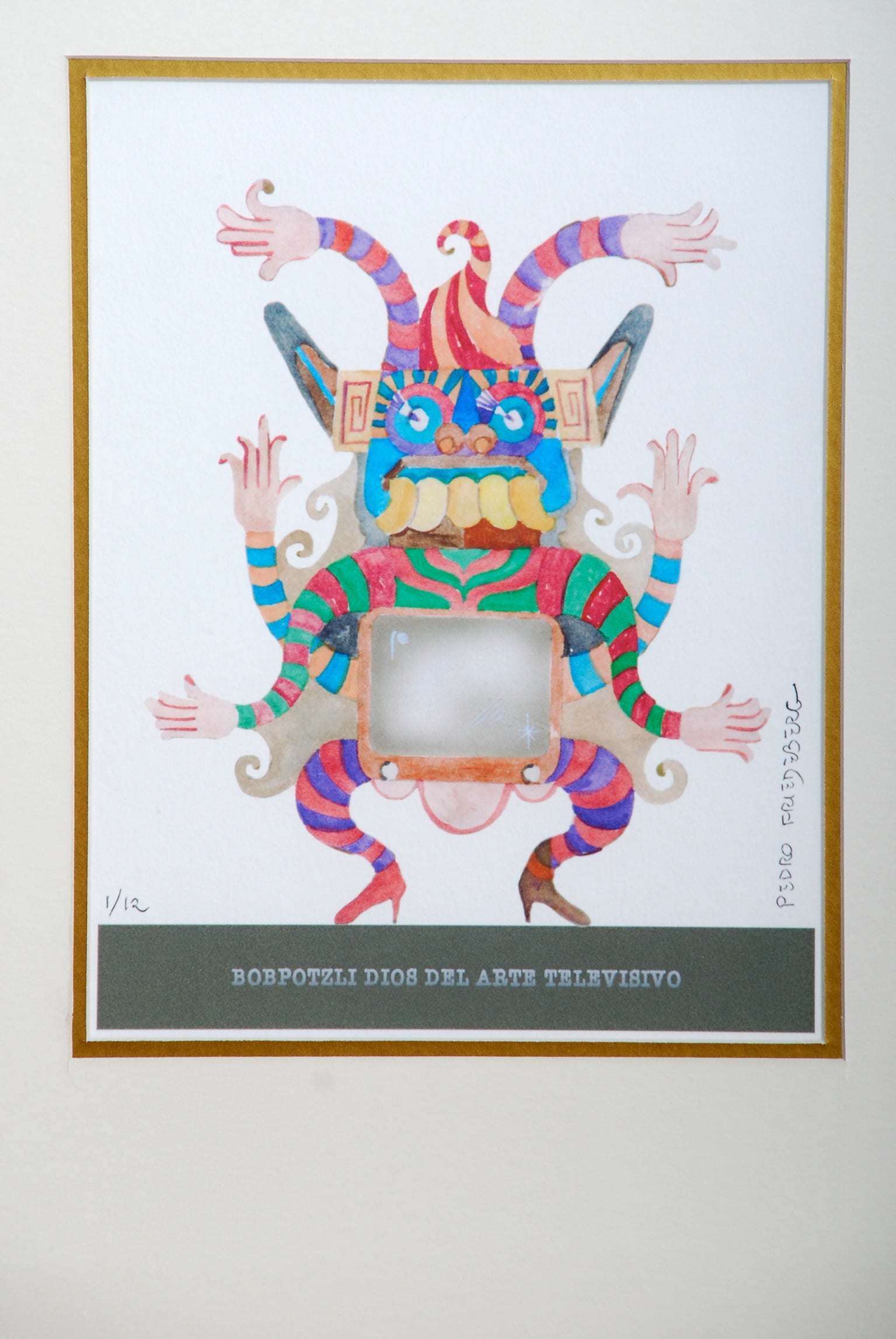 Pedro Friedeberg Bobpotzli Dios Del Arte Televisivo Painting For Sale ...