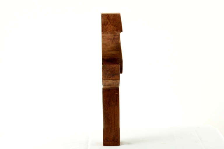 Vintage Sculptural Wood Cross For Sale at 1stDibs