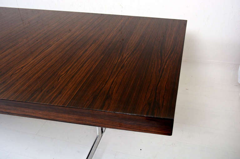 Mid Century Modern Rosewood Conference Table at 1stDibs