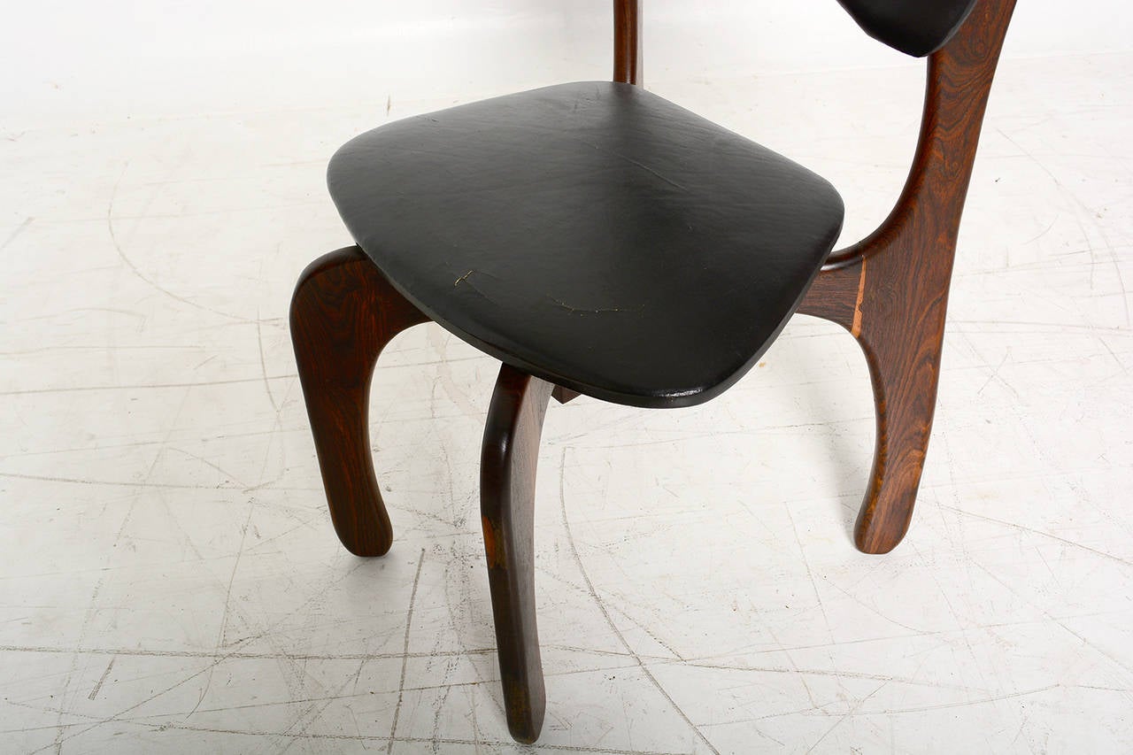Pair of Don Shoemaker Cocobolo Chairs at 1stDibs | don shoemaker furniture