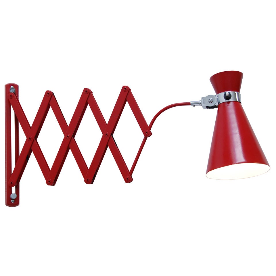 Scissor Style Extendable Wall Light For Sale at 1stDibs | extendable ...