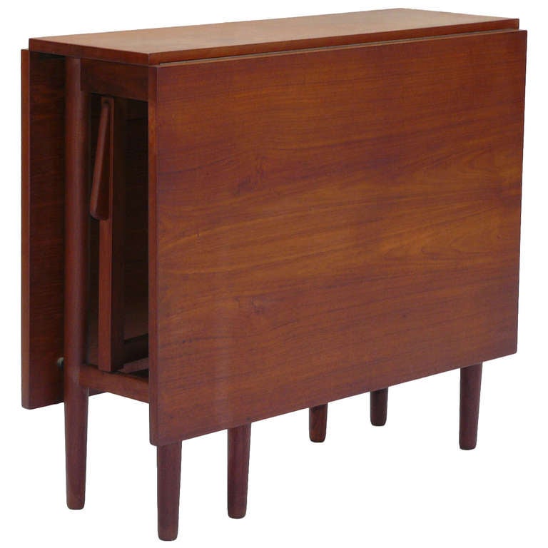 50s Danish Teak Petite Gate Leg Table at 1stDibs