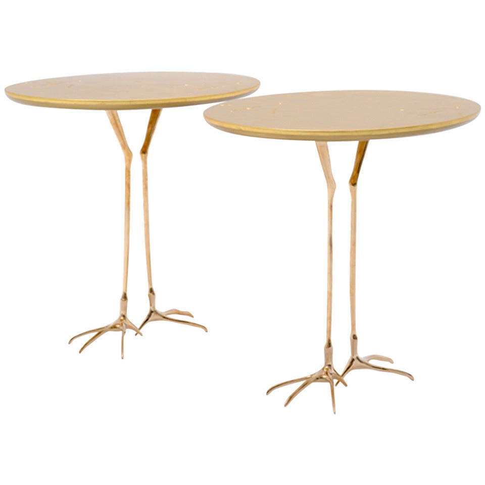 Pair of Traccia Tables by Meret Oppenheim at 1stDibs