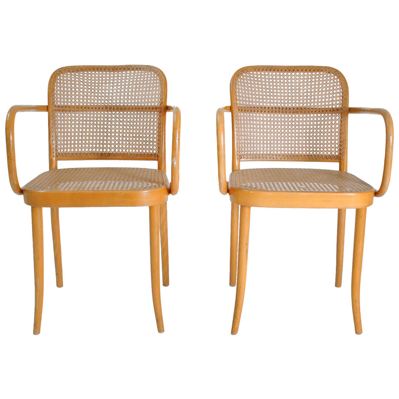Pair of Chairs Model Prague Designed by Josef Hoffman at 1stDibs ...