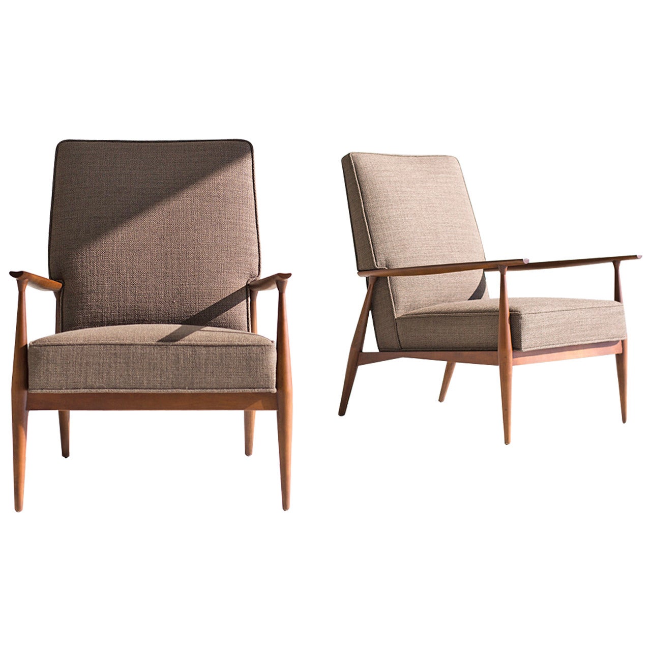 Paul McCobb Arm Lounge Chairs for Directional at 1stDibs