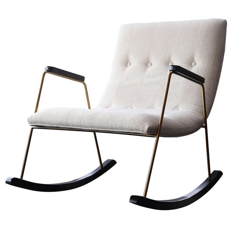 Milo Baughman Rocking Chair for Thayer Coggin at 1stDibs