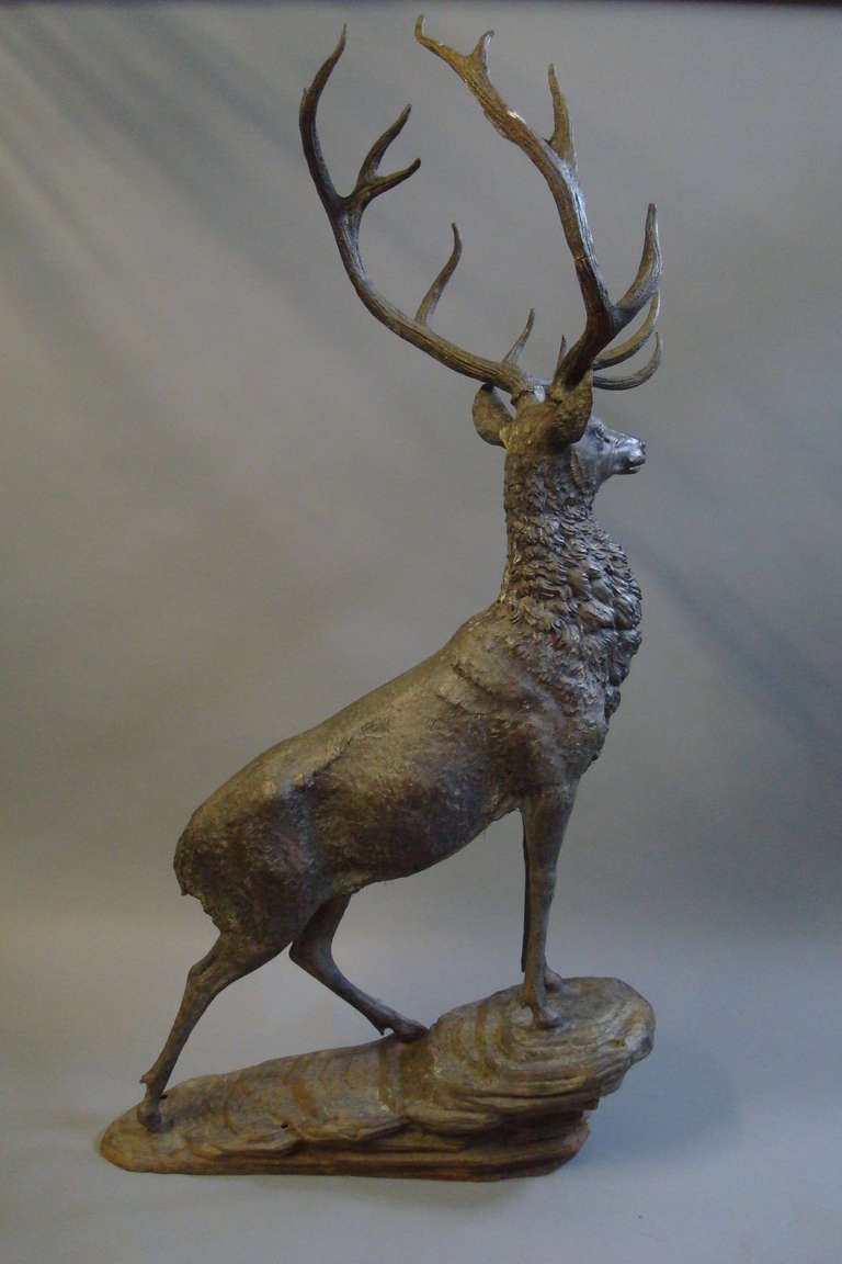Impressive 'Life Size' 19th Century Bronze Stag at 1stDibs | bronze ...