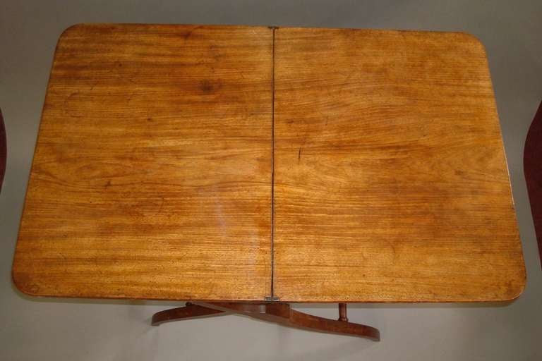 Good Quality Regency Mahogany Folding Coaching Table For Sale at 1stDibs