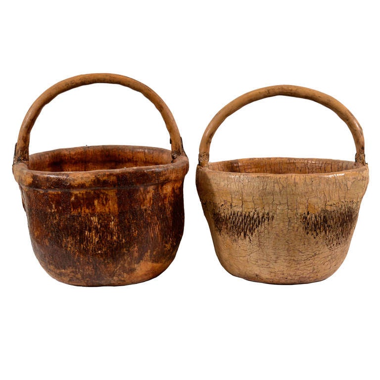 Antique Chinese Willow and Clay Baskets at 1stDibs | antique chinese ...