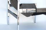 Houndstooth Sling Lounge Chair by Jerry Johnson at 1stdibs