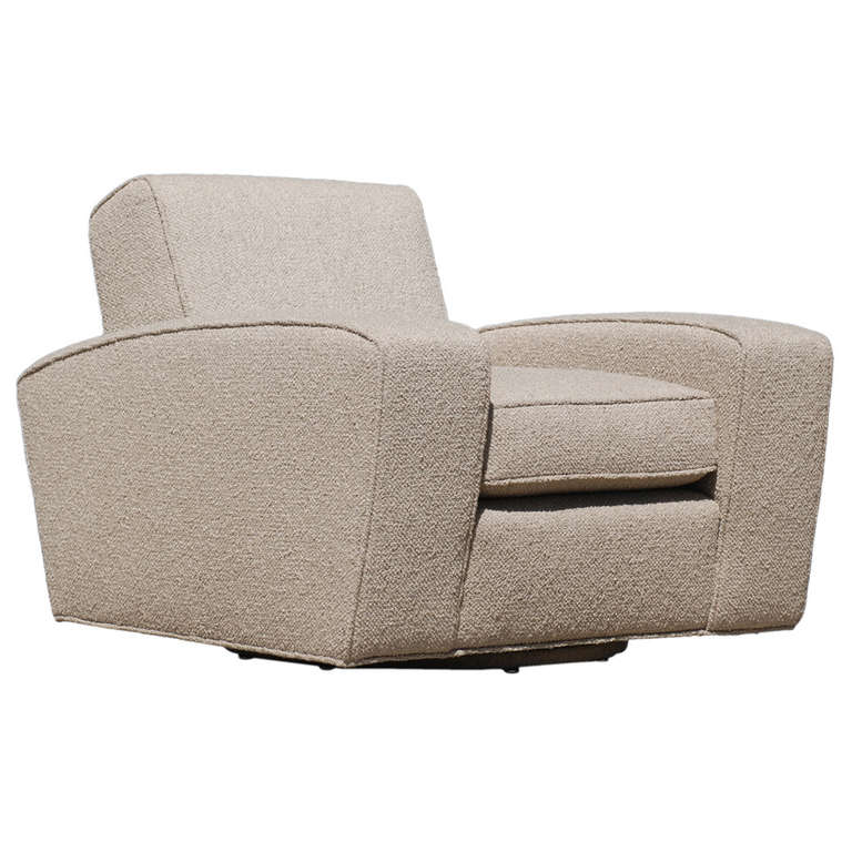 Speed Chair Swivel Lounge Deco Streamline Moderne, Attributed to Paul ...