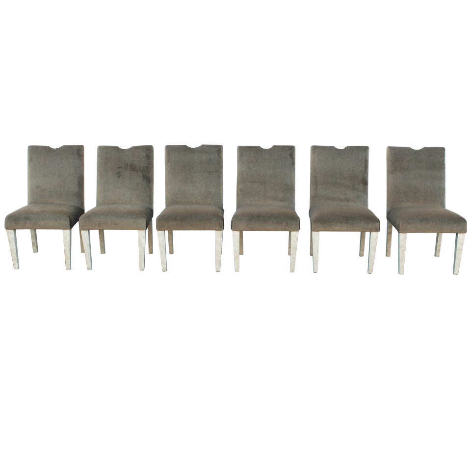 Larry Laslo for Directional Set of Six High Back Dining Chairs at 1stDibs