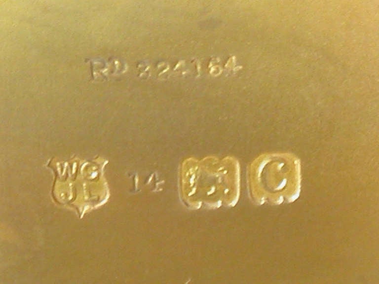 Victorian Silver 'Tube of Paint' Stamp Box / Stamp Moistener at 1stDibs