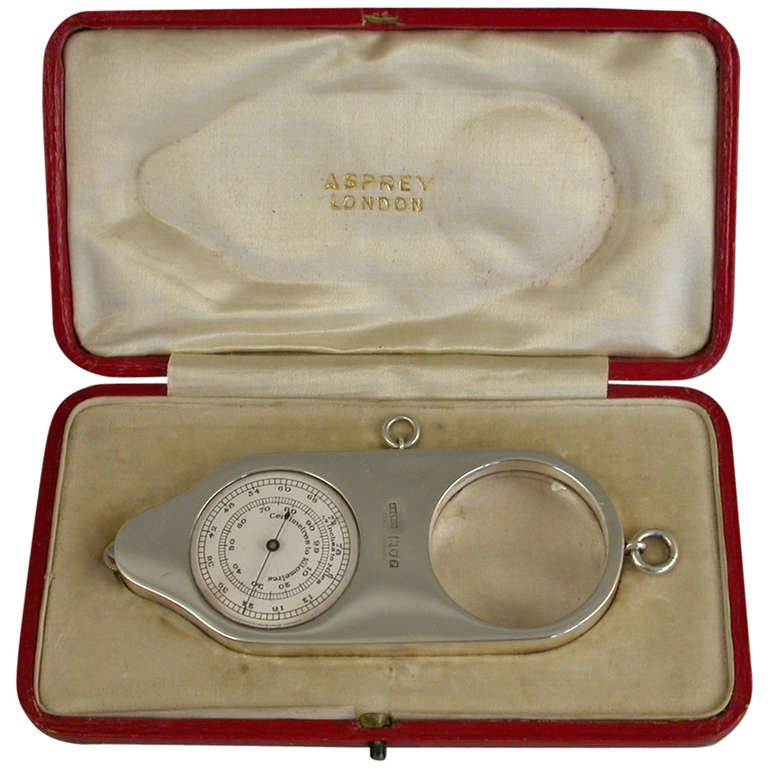 Silver Opisometer Map Measuring Tool with Magnifying Glass and ...