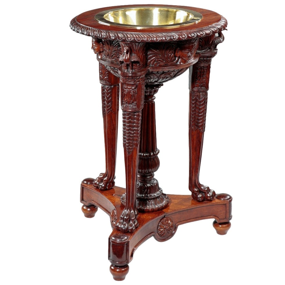 Anglo Indian Carved Planter - 6 For Sale on 1stDibs