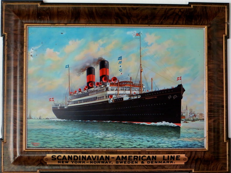 Advertising Self Framed Tin Sign for Steamship Company, circa 1920 at ...
