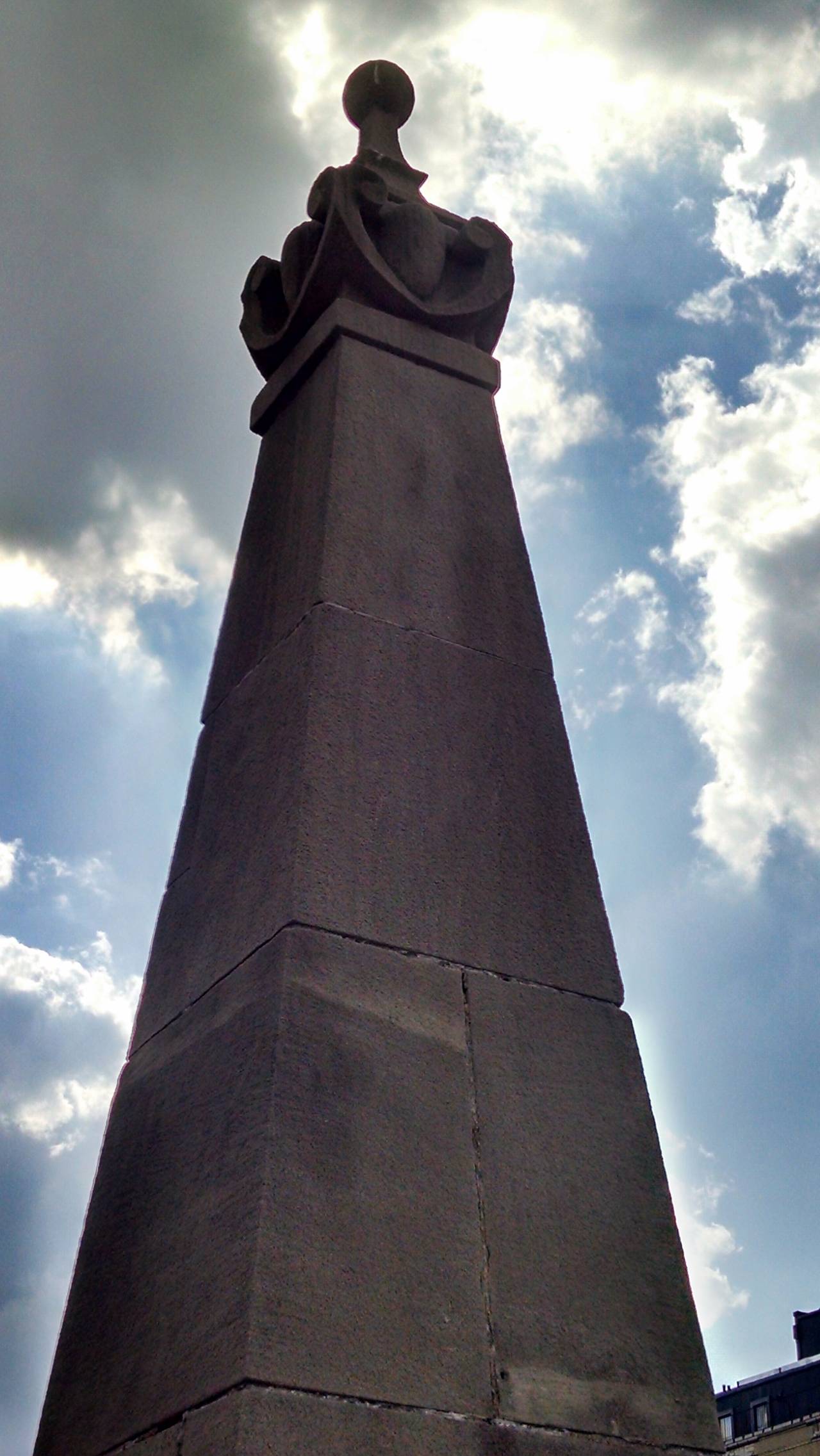 1896 Pair of Hand-Carved Limestone Obelisk Finials with Bases For Sale ...