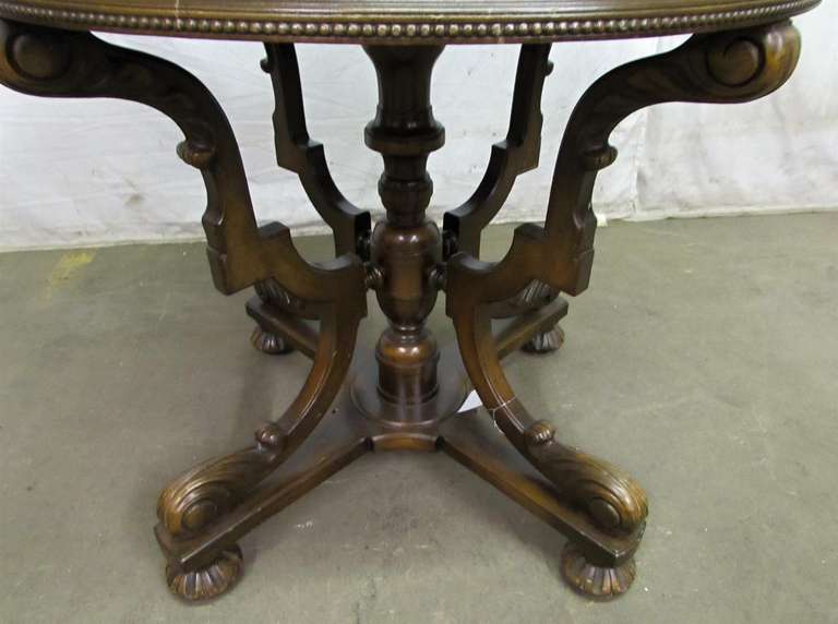 Round Victorian Vitrine Table at 1stDibs