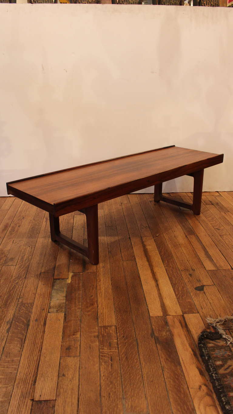 Bruksbo Mid-Century Modern Rosewood Norwegian Bench designed by ...