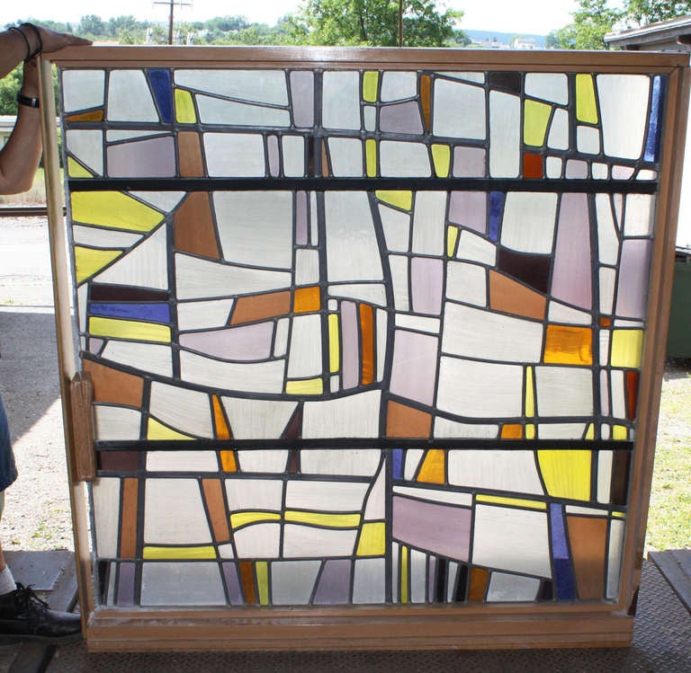Stained Glass Mural By Robert Sowers At 1stdibs