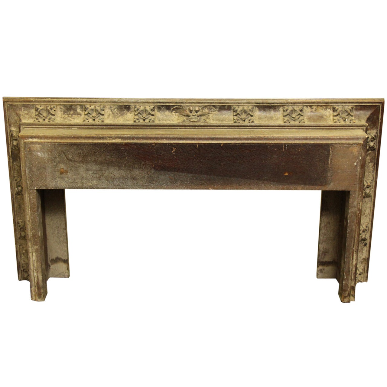 18th Century Wood Chimney Mantel Carved Details France For Sale at ...