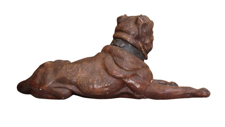 19th Century English Terra Cotta Gothic Dog at 1stDibs