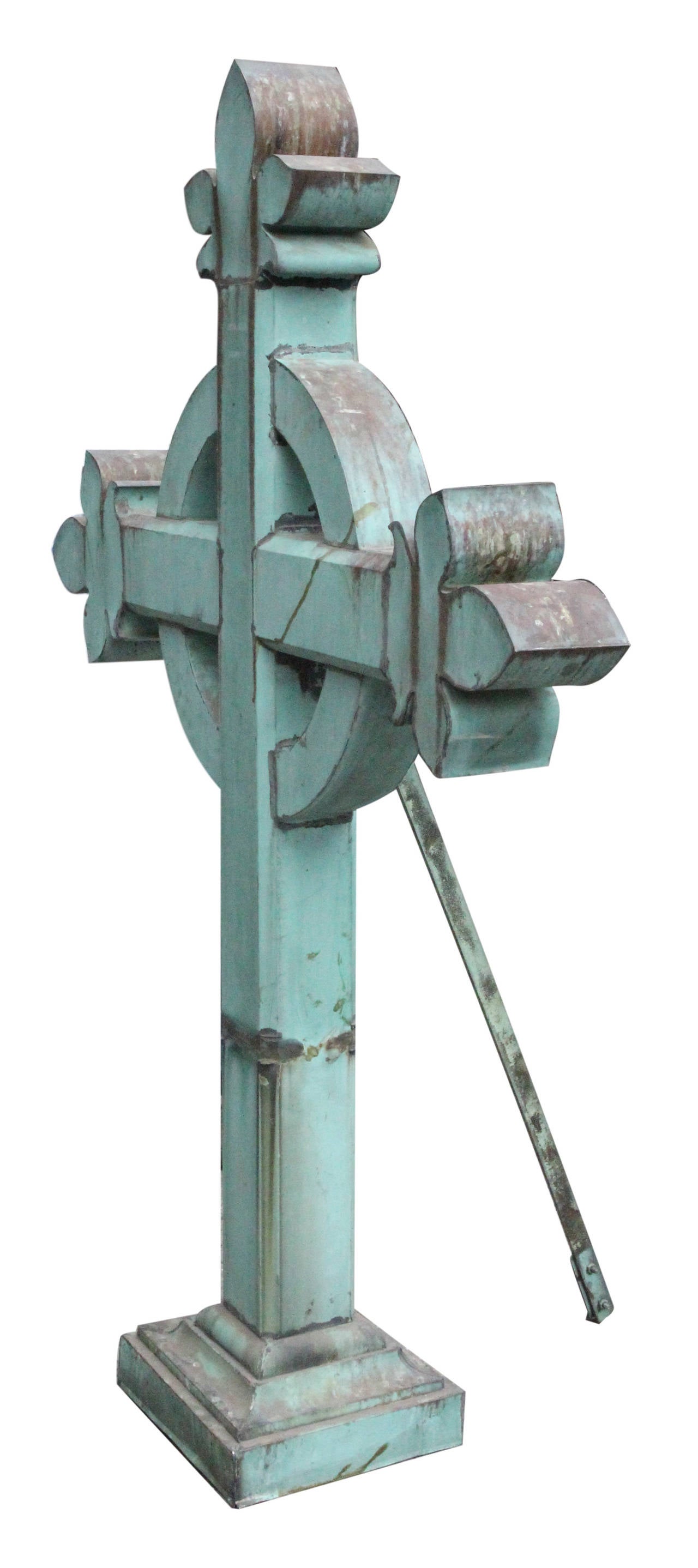 1800s Original Patina Celtic Copper Cross from an Old Brooklyn, NY ...