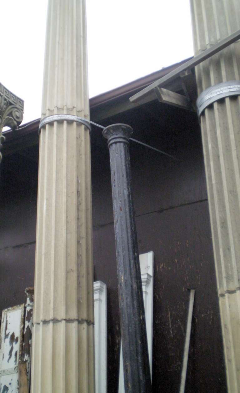 Pair of Tall Limestone Columns with Doric Capitals For Sale at 1stDibs ...