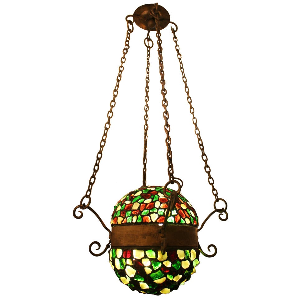 Moroccan Mosaic Hanging Light For Sale at 1stDibs | mosaic pendant light