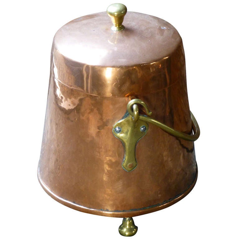 19th Century Red Copper Doofpot at 1stDibs