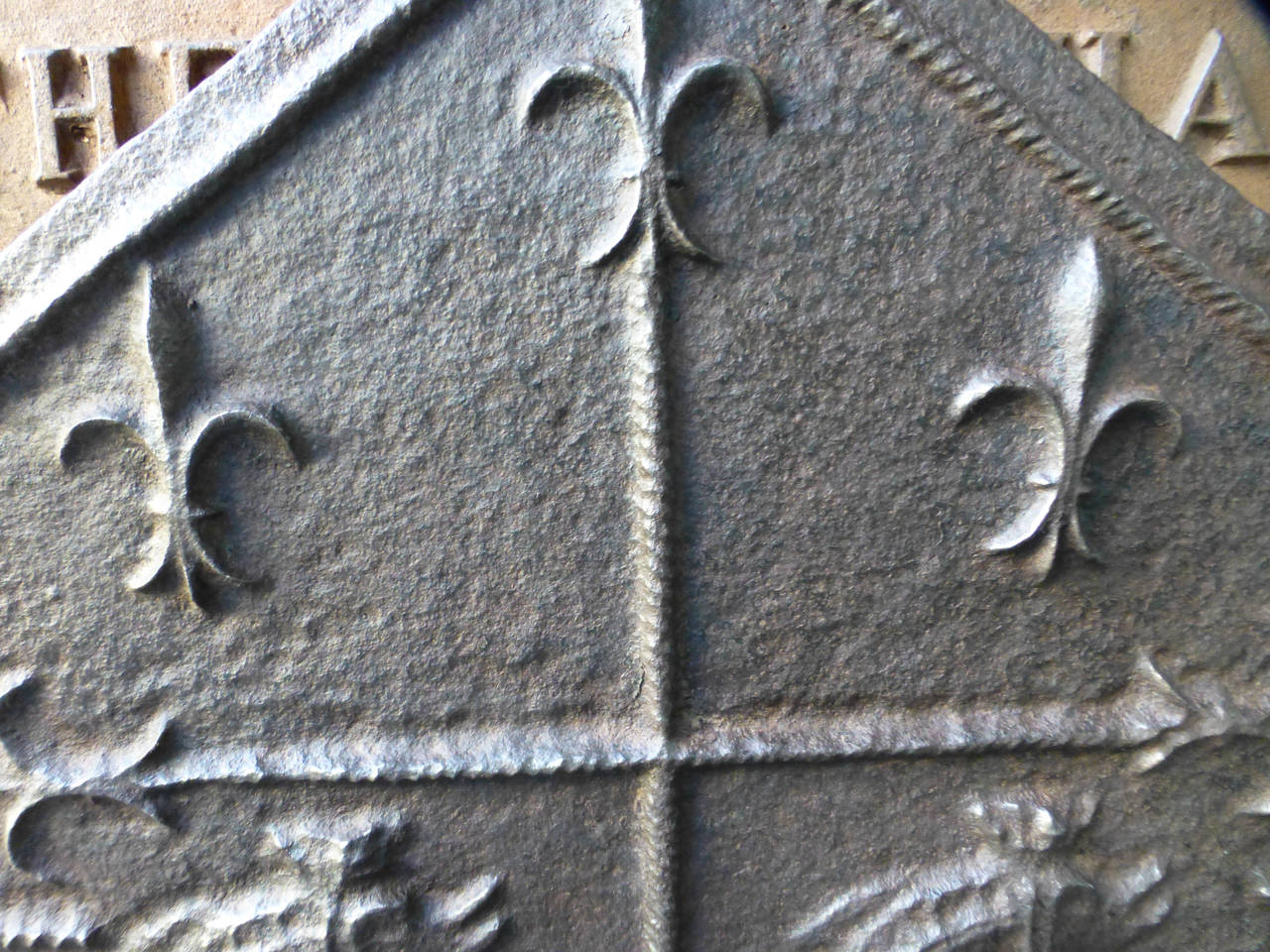 15th/16th Century Gothic Fireback at 1stDibs