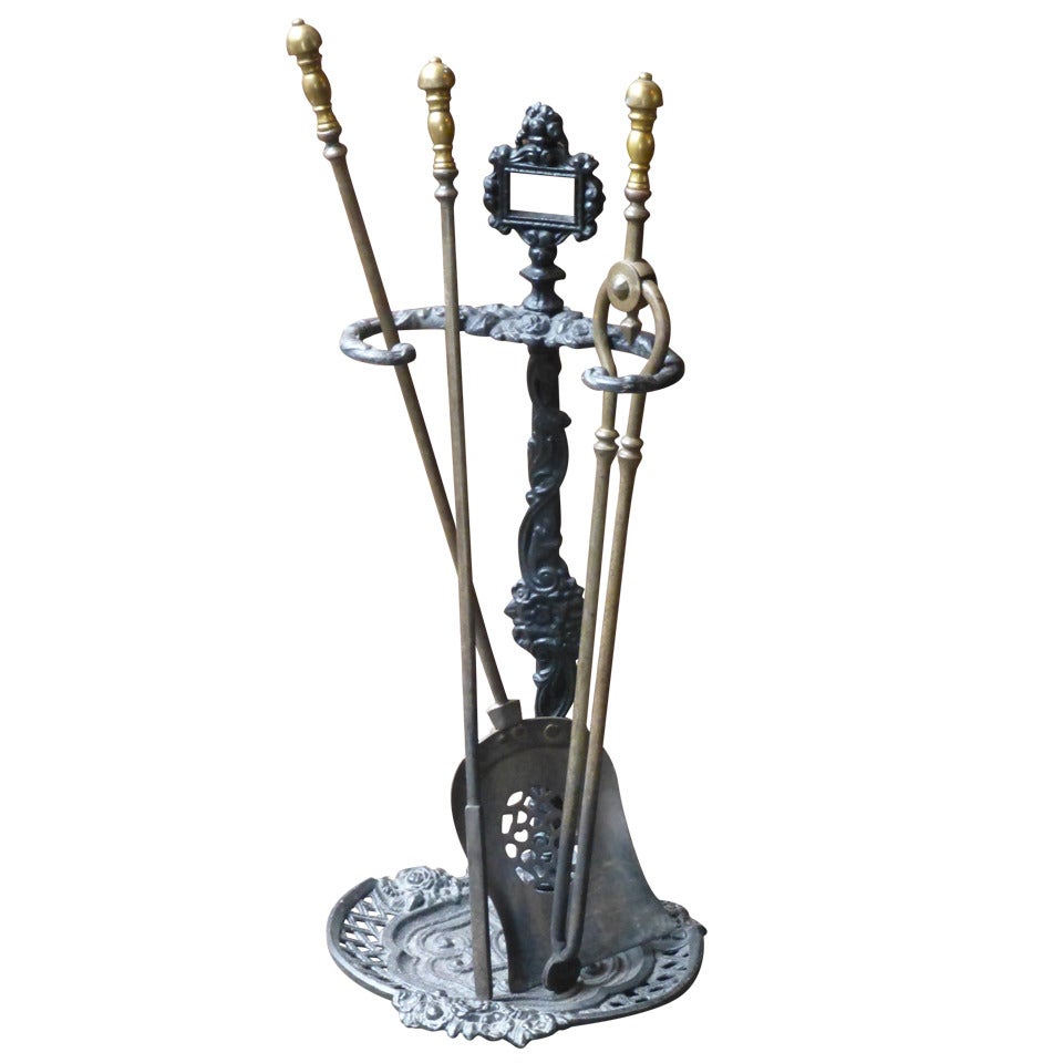 19th c. Fire Tool Set and Stand at 1stDibs | antique fire tools ...
