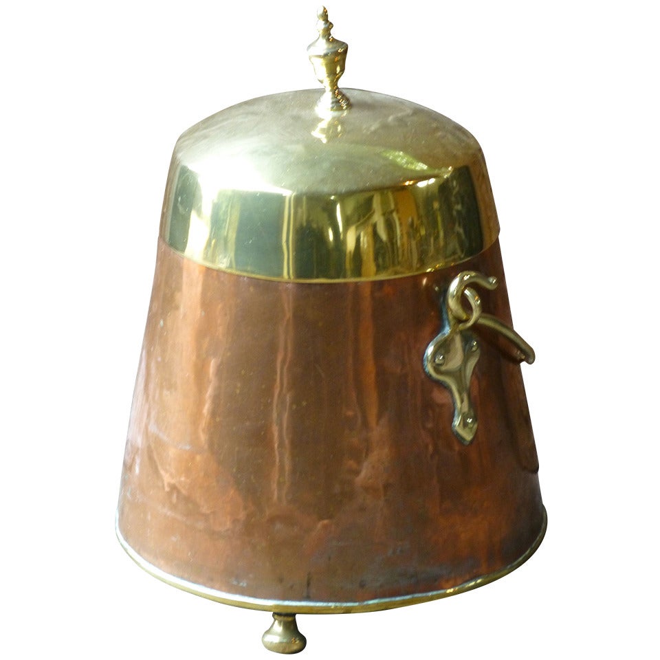 19th C. Dutch Copper Doofpot at 1stDibs