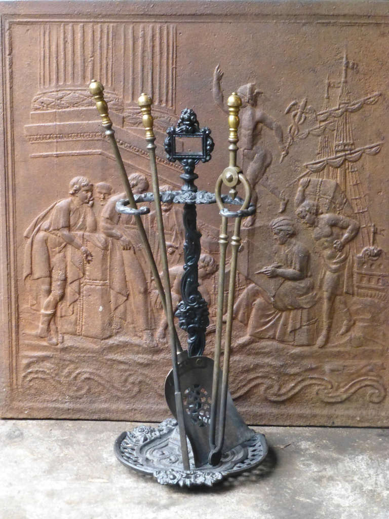 19th c. Fire Tool Set and Stand at 1stDibs | antique fire tools ...