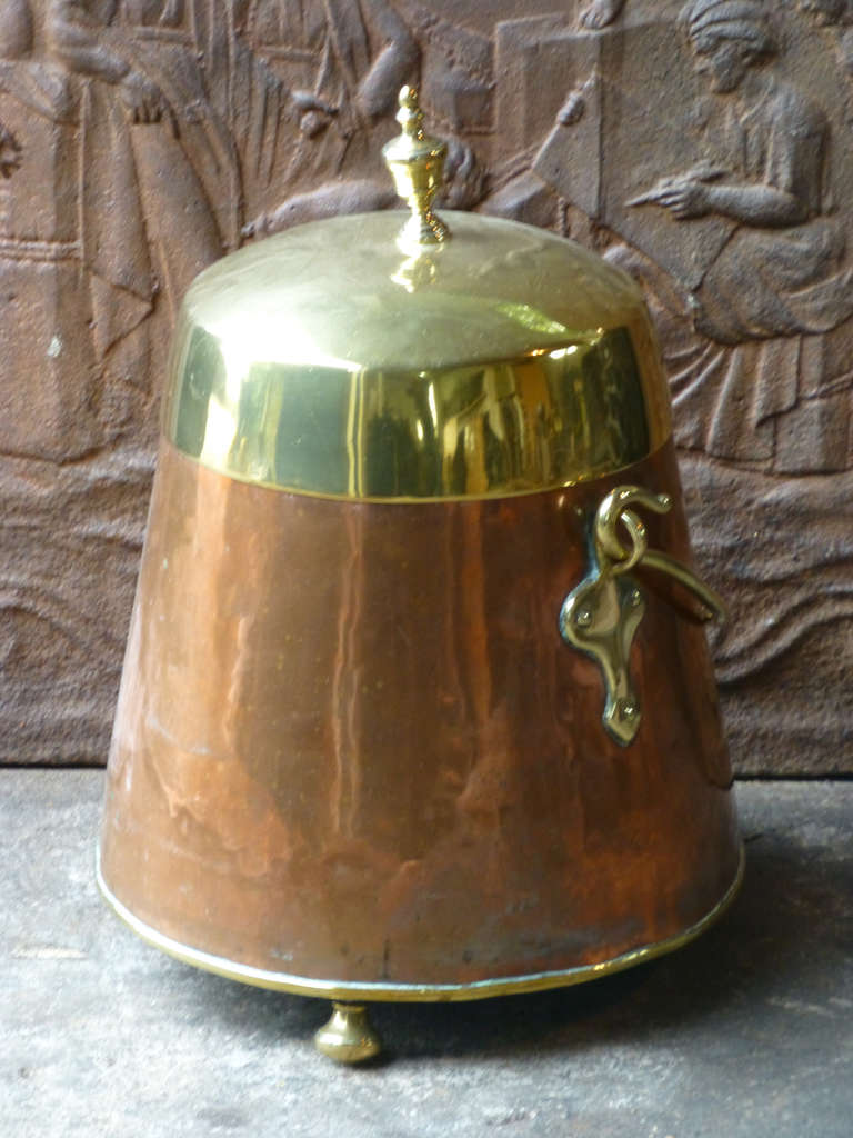 19th C. Dutch Copper Doofpot at 1stDibs