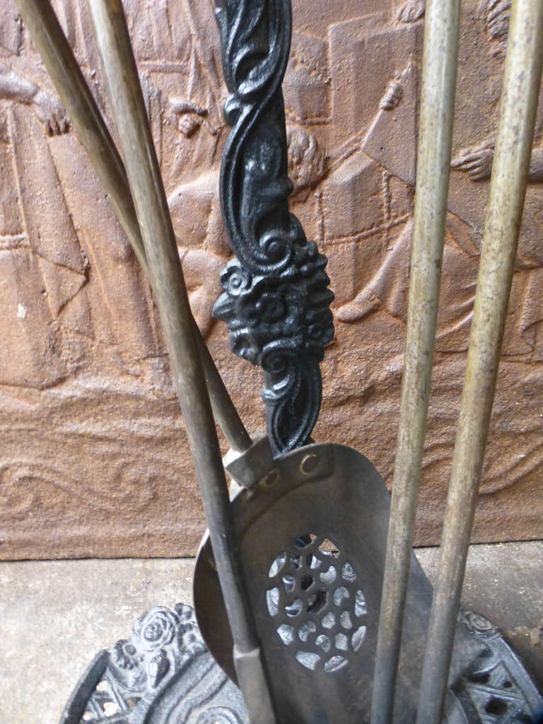 19th c. Fire Tool Set and Stand at 1stDibs | antique fire tools ...