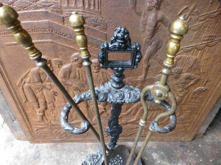 19th c. Fire Tool Set and Stand at 1stDibs | antique fire tools ...