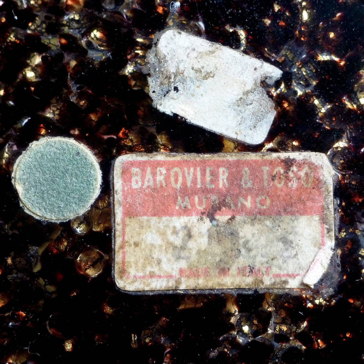 Ercole Barovier Toso Murano Gold Flecks Relievi Aurati Italian Art ...