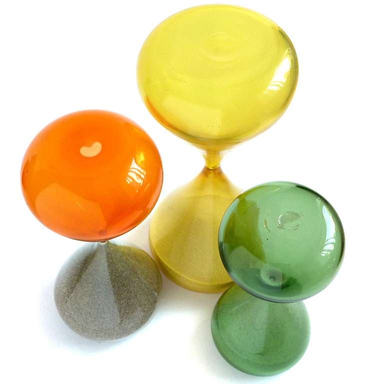 Colorful Murano Hourglass Clessidre Italian Art Glass Vintage Objects ...