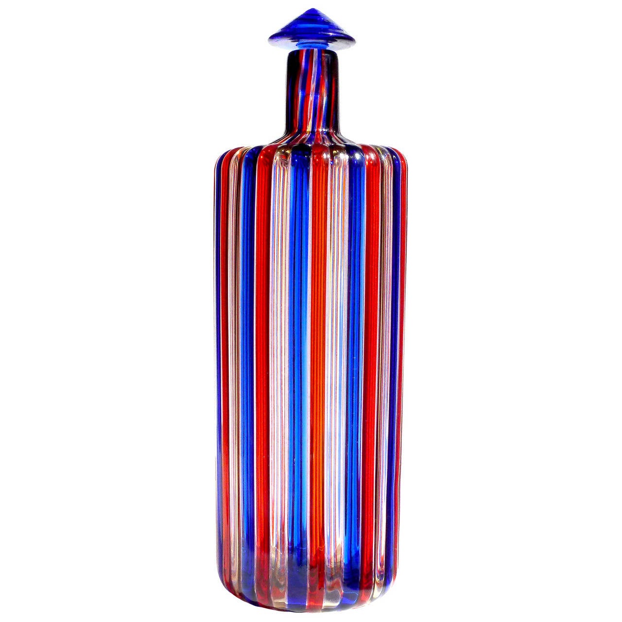 Venini Murano Signed Colorful Limited Edition A Canne Italian Art Glass ...