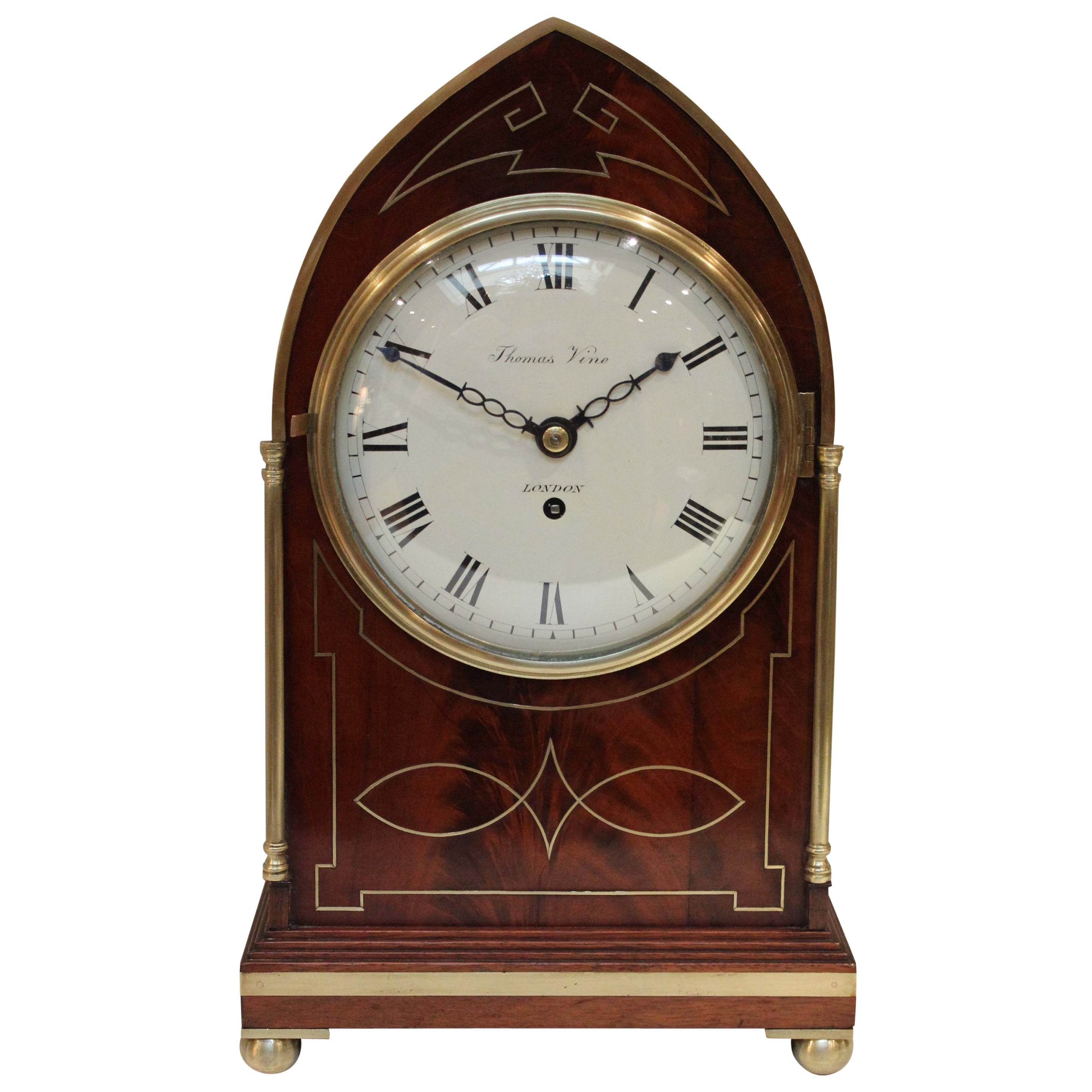 Regency Mahogany Bracket Clock at 1stDibs